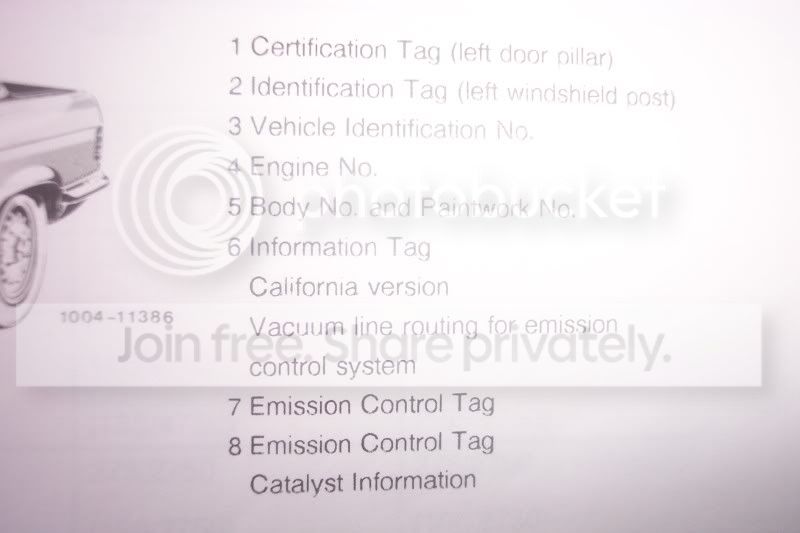 engine number location on body?? | Mercedes-Benz Forum